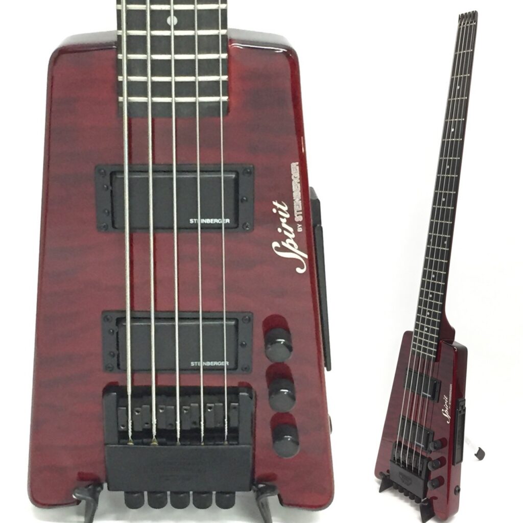 Steinberger Spirit XT-25 Quilt Top Standard Bass Wine Red 5弦ベース 2018年製 ...