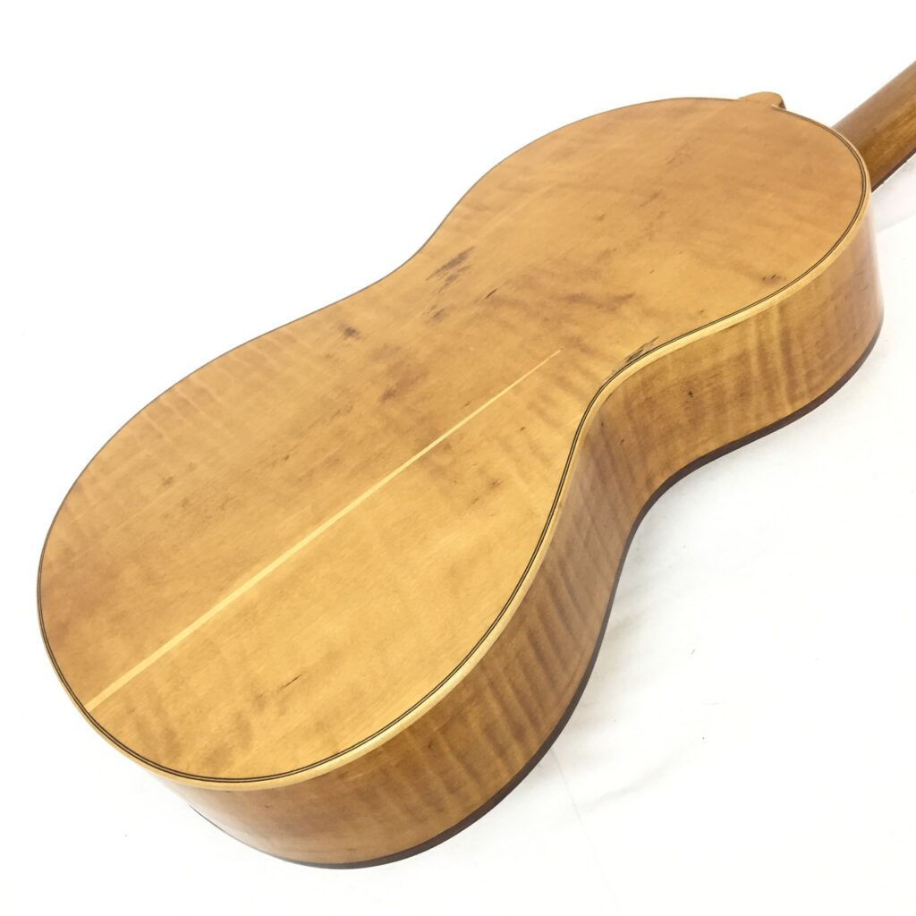 Raffaele Calace Classic Guitar 1930 wide flame SideBack(made din Italy ...