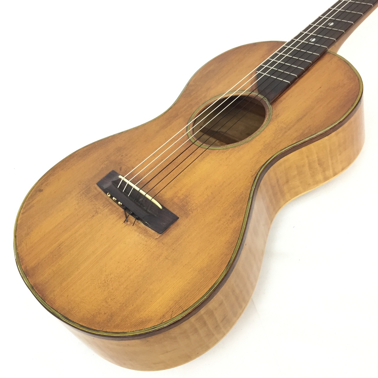 Raffaele Calace Classic Guitar 1930 wide flame SideBack(made din Italy ...