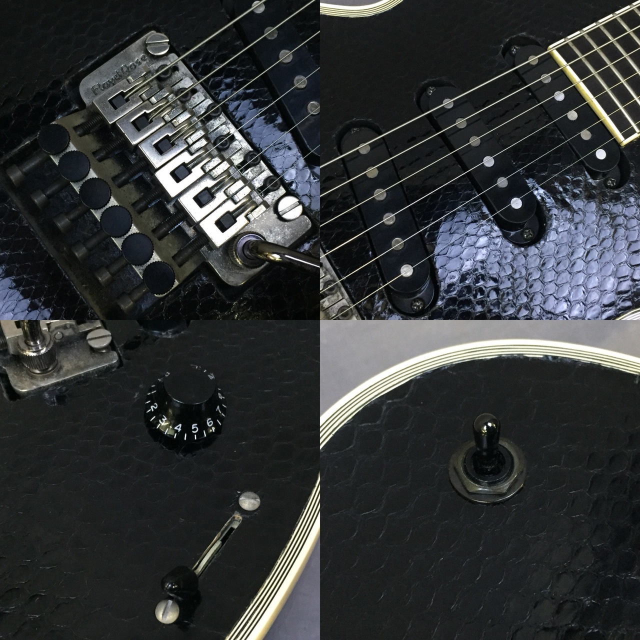 120本限定生産のSUGIZO激レアモデル！ ダイアモンド・パイソンの本革を使用したクールなルックス！ 幅のあるサウンドバリエーション！