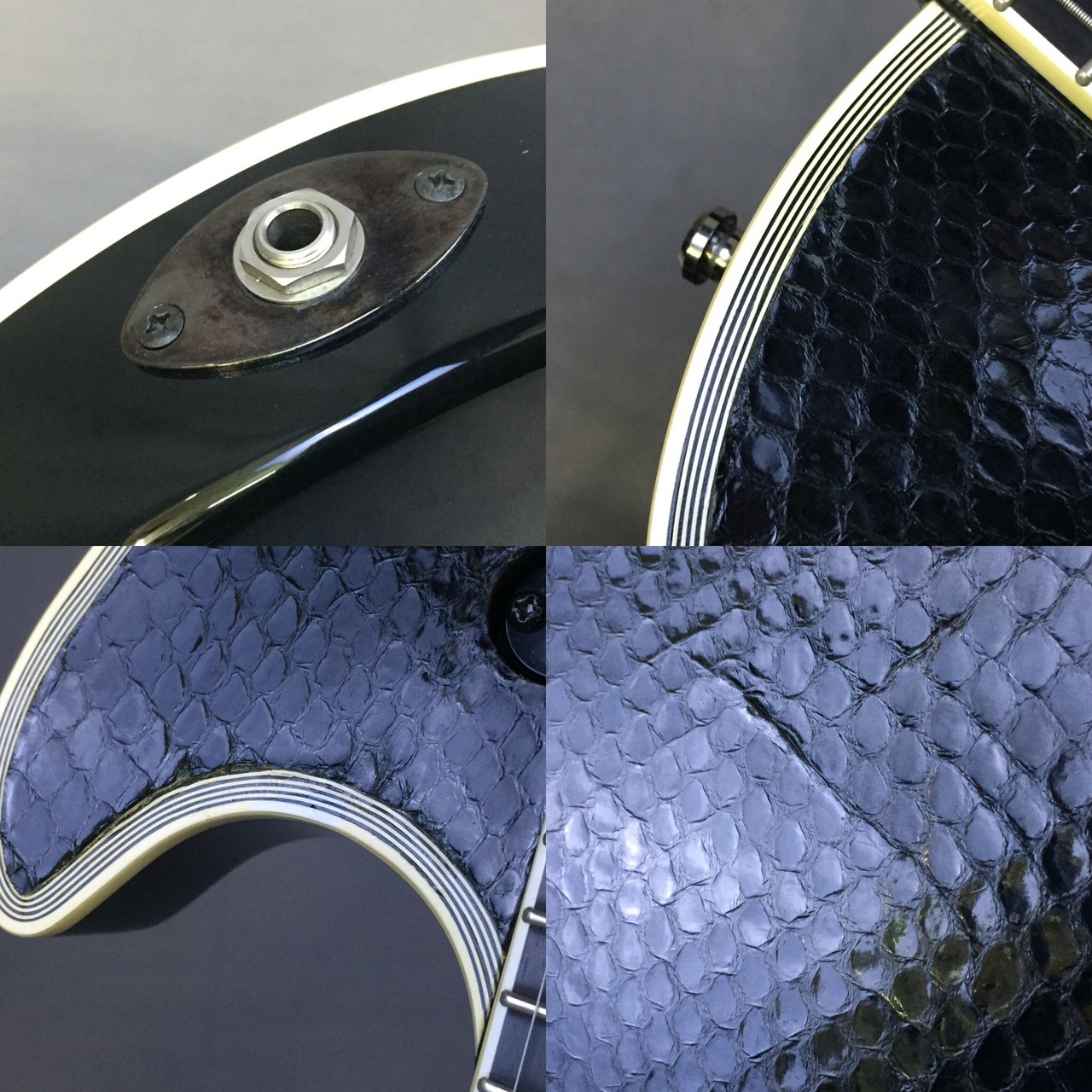 120本限定生産のSUGIZO激レアモデル！ ダイアモンド・パイソンの本革を使用したクールなルックス！ 幅のあるサウンドバリエーション！